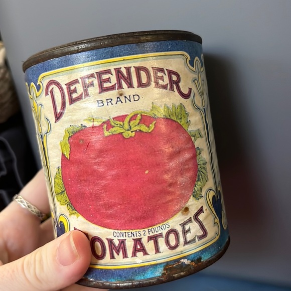 Kitchen | Antique Defender Packing Co Empty 1 Oz Tomatoes Tin Can ...